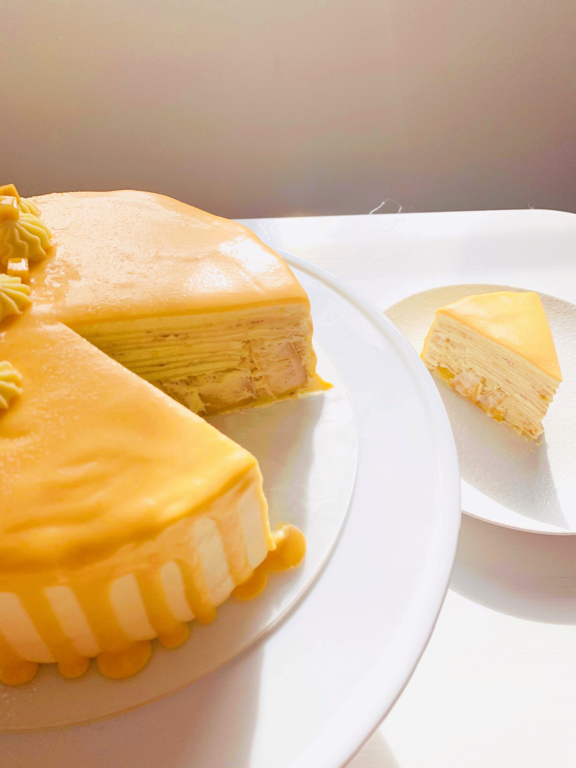 Mango Mille Crepes Cake – Ours Cake Studio